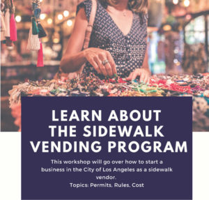 Sidewalk Vending Workshop - San Pedro Calendar